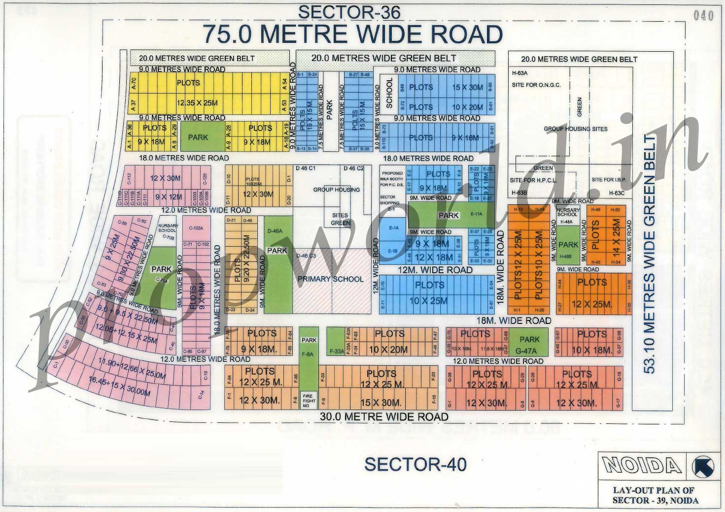 Flats in Noida Expressway, Noida Residential Sector Maps