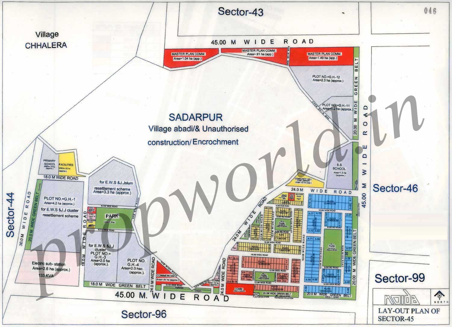 Flats in Noida Expressway, Noida Residential Sector Maps