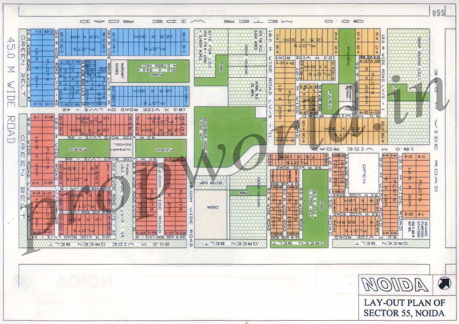 Flats in Noida Expressway, Noida Residential Sector Maps