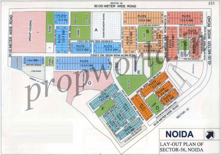 Flats in Noida Expressway, Noida Residential Sector Maps